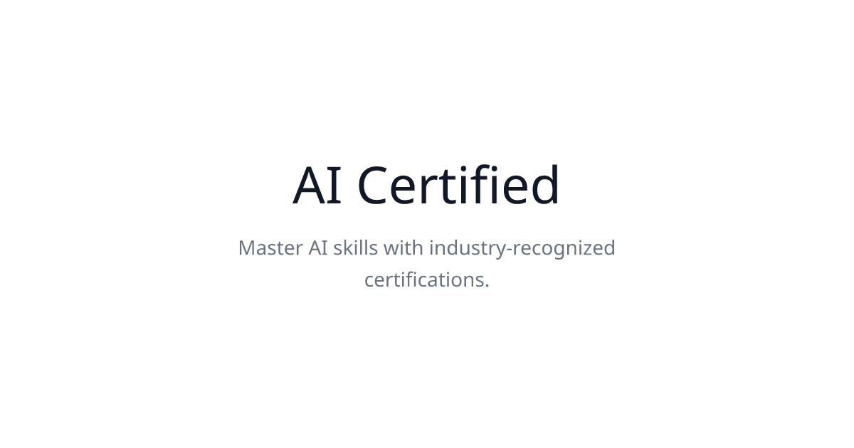 AI Certified